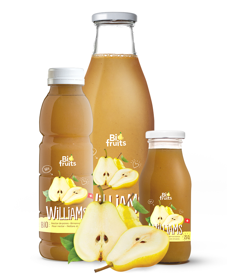 Biofruits - Nectar de Williams BIO | L'authentique goût des poires